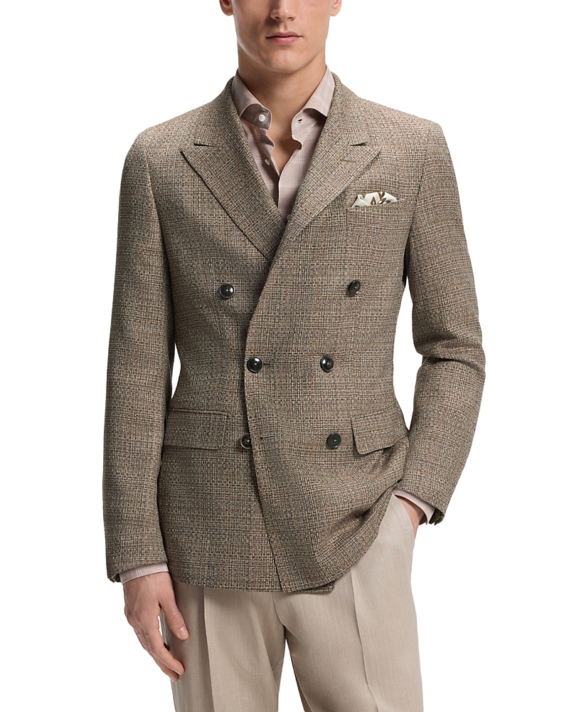 BOSS Boss L-Jeff Double Breasted Silk Blend Sport Coat